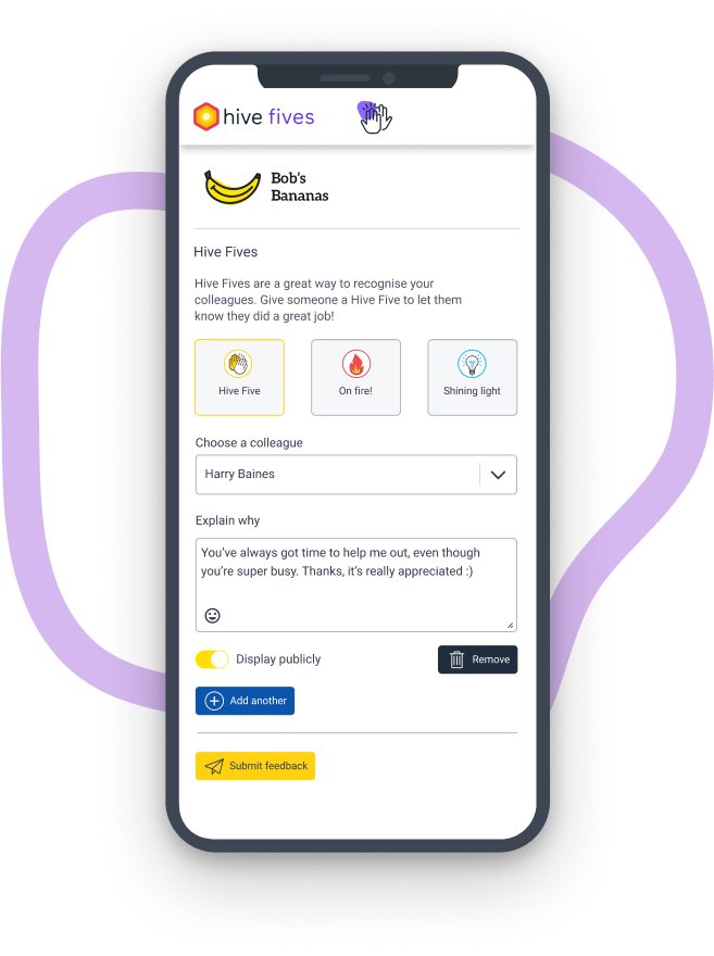 I'd like to view my Hive Fives